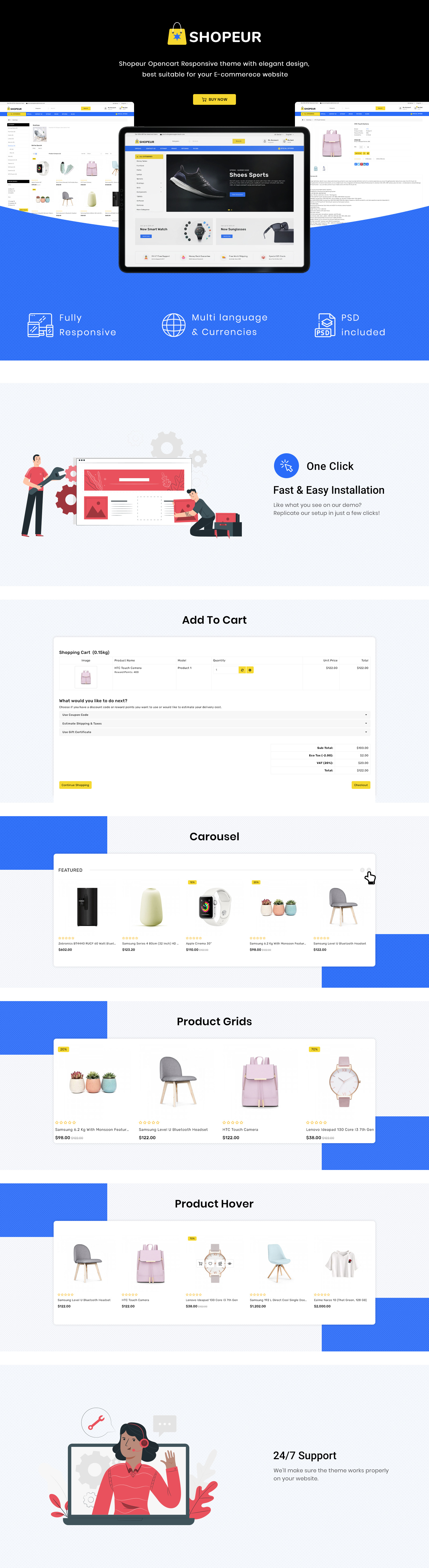 Shopeur - Premium Multipurpose OpenCart Theme
