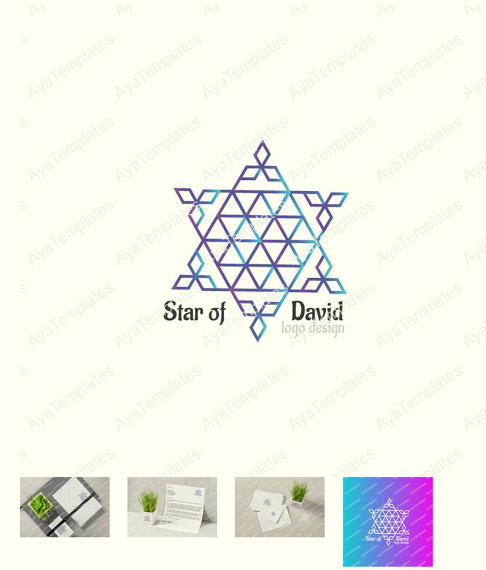 Star of David Logo Design #362649 - TemplateMonster