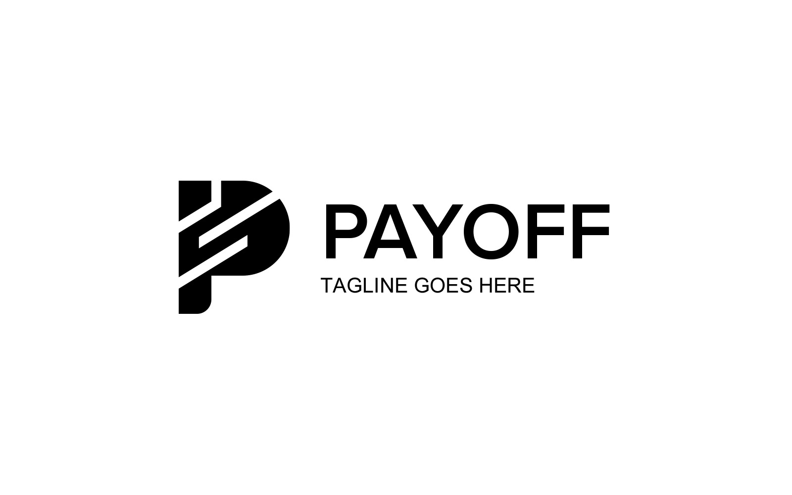 Payoff Letter P Logo Template #236761 - TemplateMonster