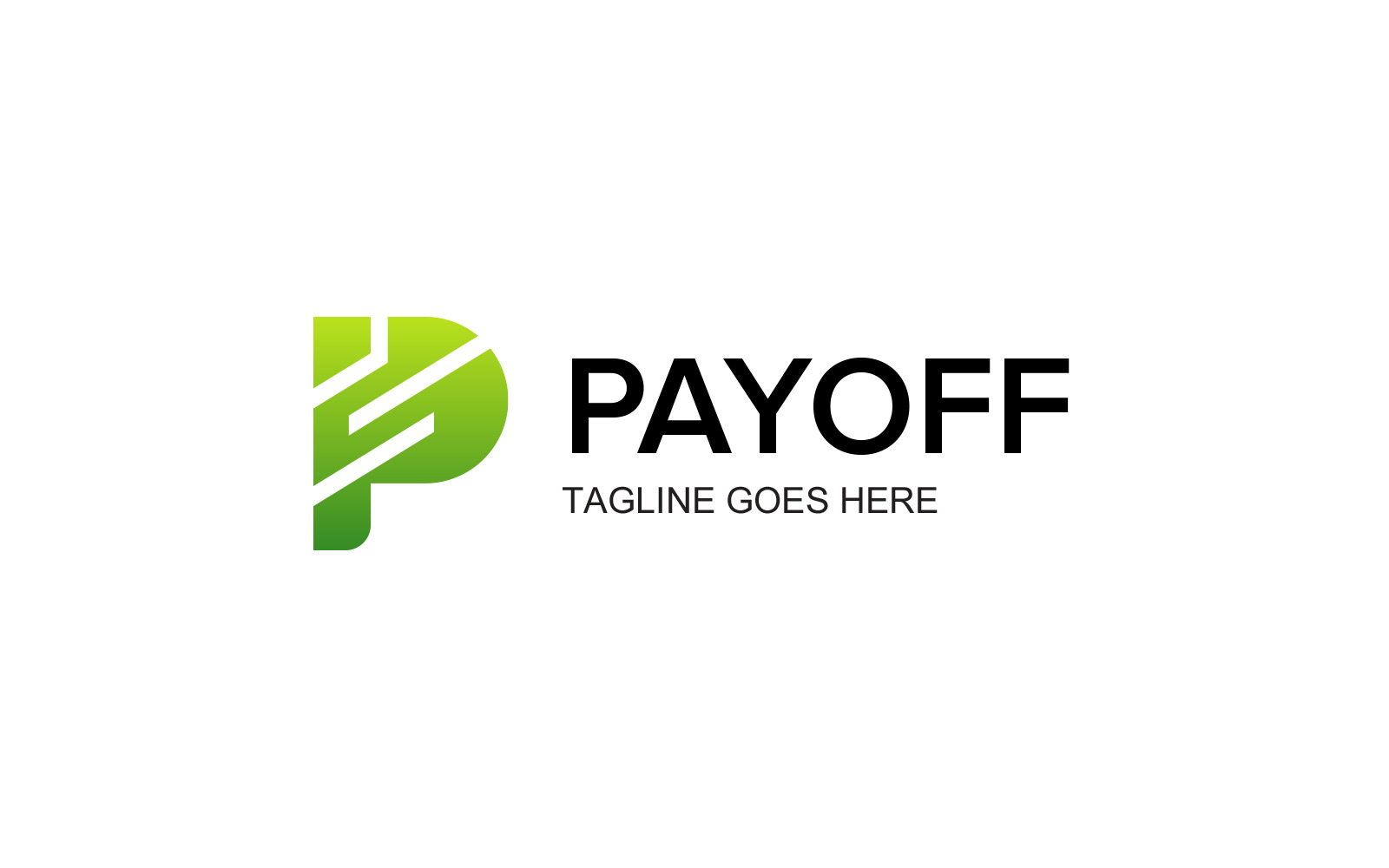 Payoff Letter P Logo Template #236761 - TemplateMonster