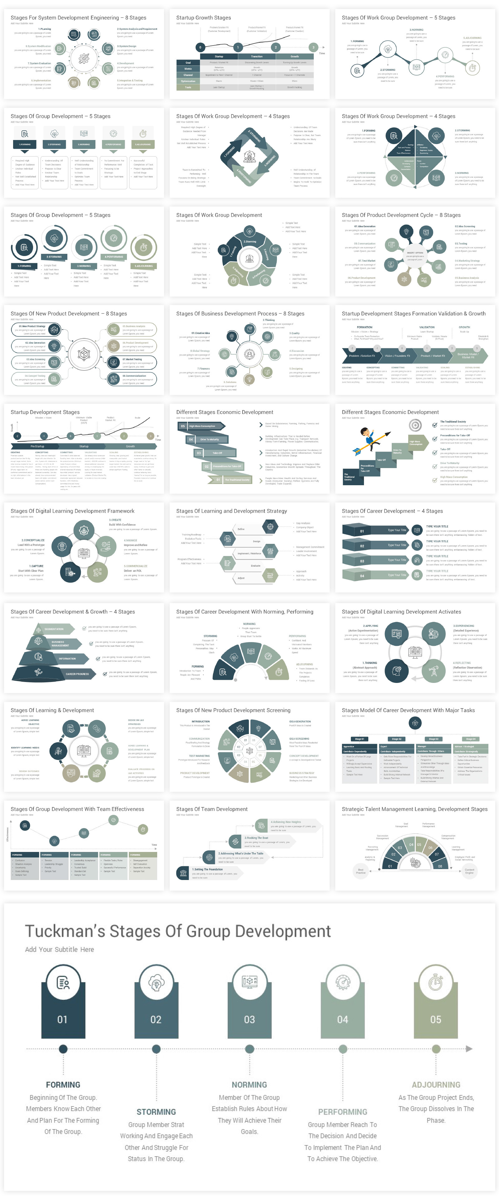 Development Stages PowerPoint Templates - TemplateMonster