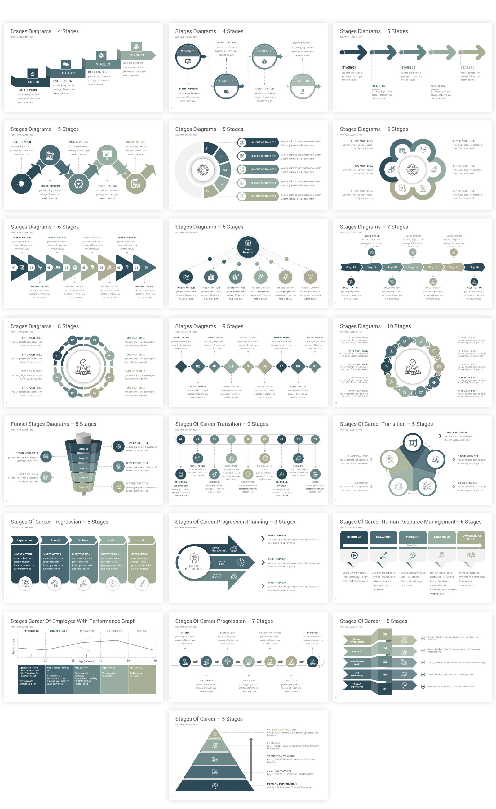 Stages Diagrams PowerPoint Templates - TemplateMonster