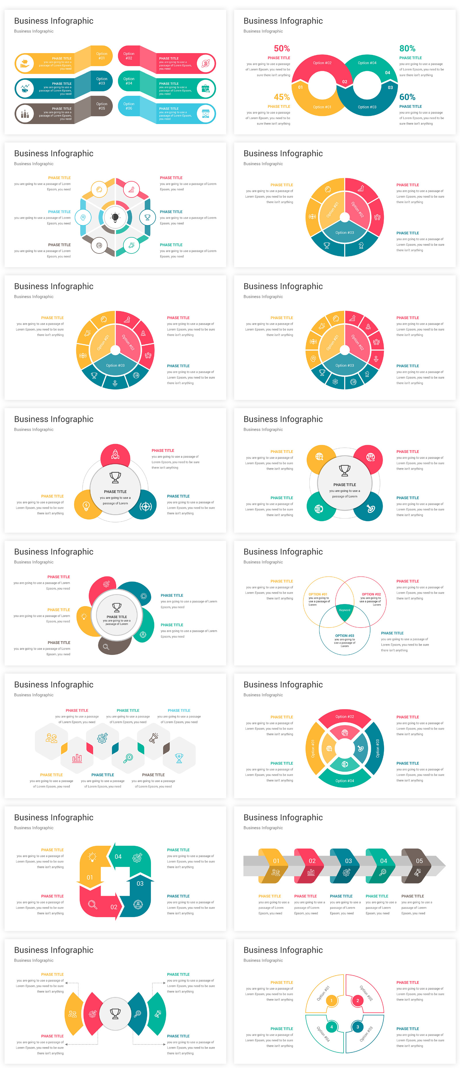 Infographic Pack 1 PowerPoint template - TemplateMonster
