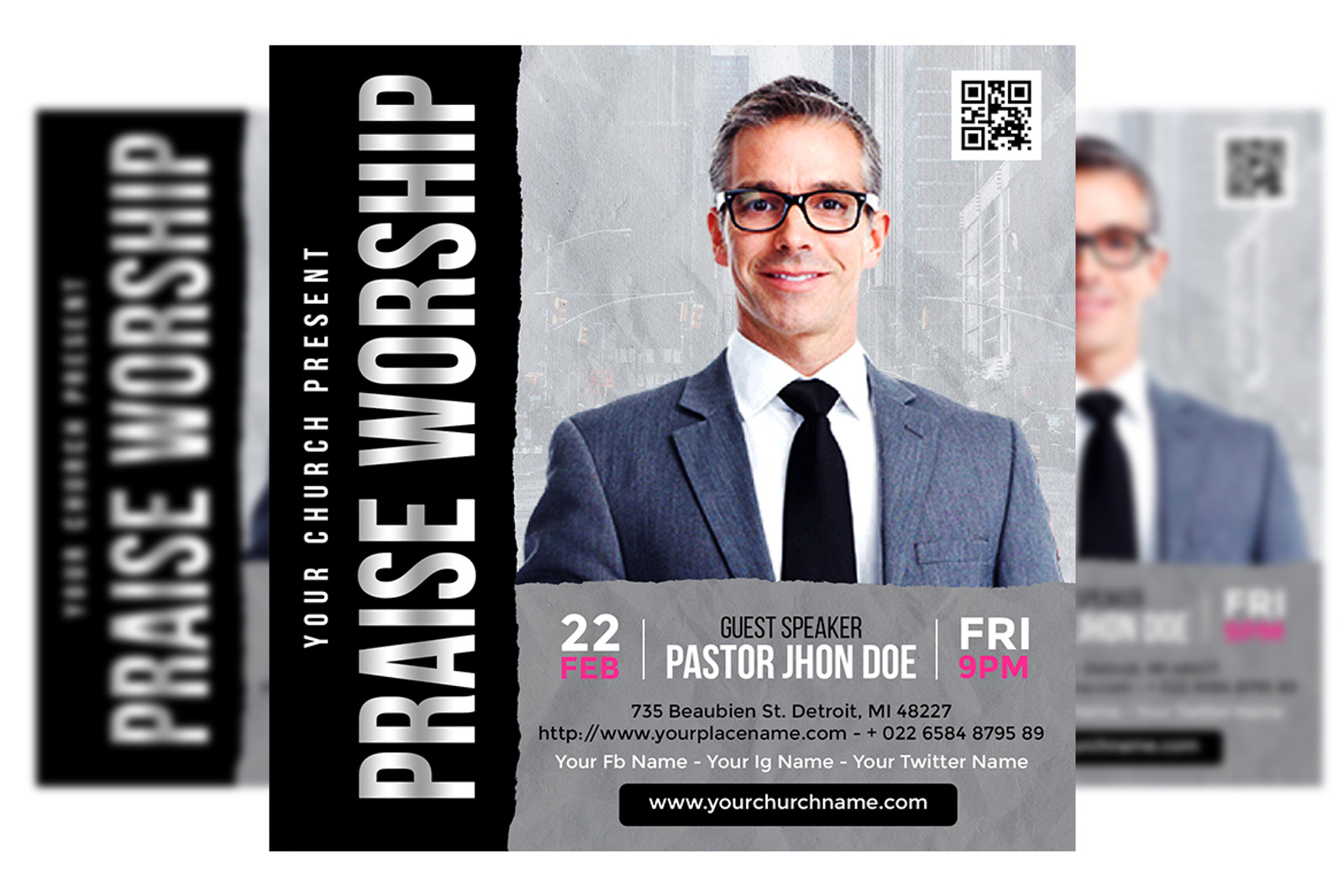 Chruch Flyer Template Design #6 #296474 - TemplateMonster