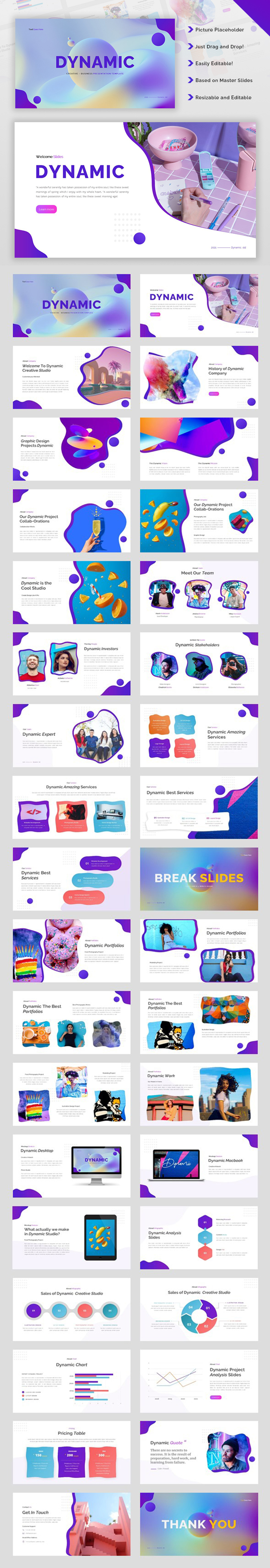 Dynamic - Creative Business Presentation PowerPoint Template
