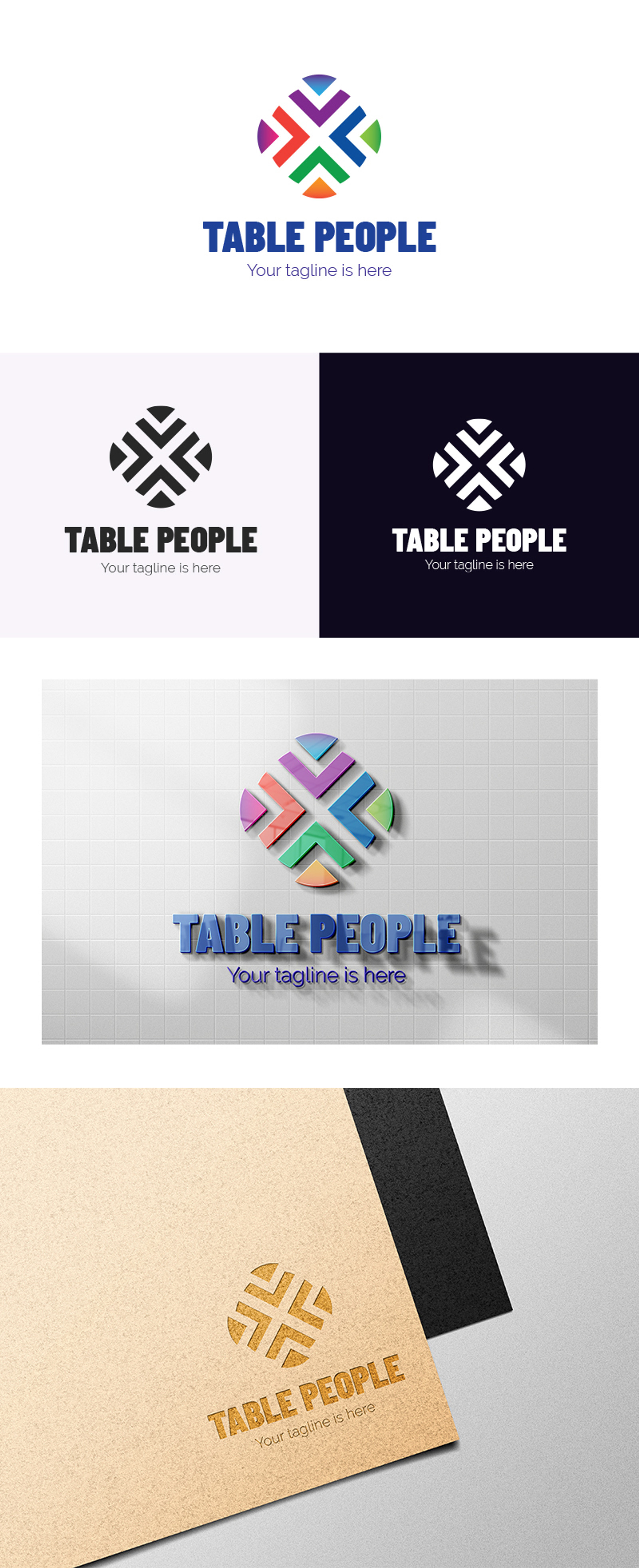 Table People Logo - Template #186200 - TemplateMonster