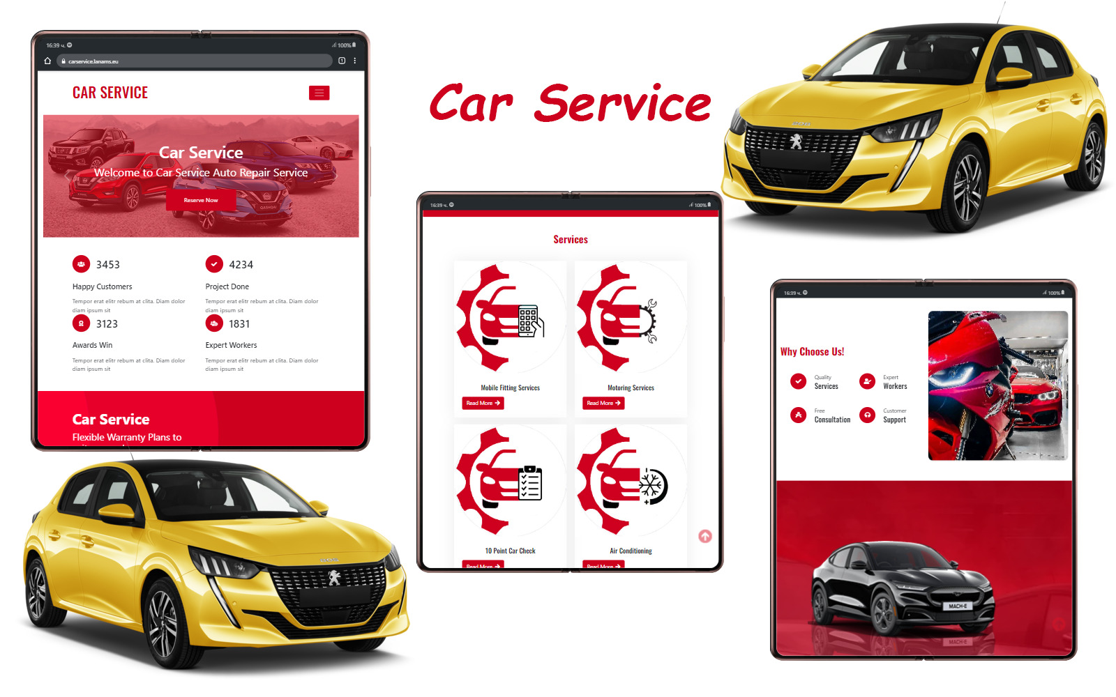 Car Service Templates - Responsive HTML Bootstrap