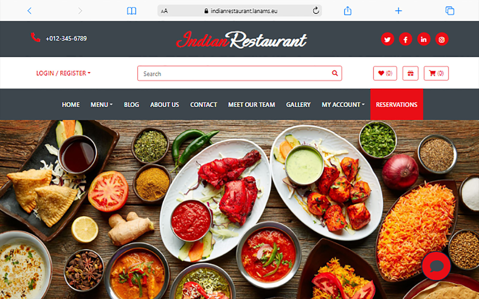 Indian Restaurant - Responsive HTML Bootstrap Template