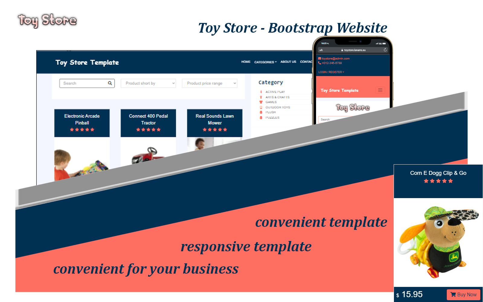 Toy Store - Bootstrap Website #243248 - TemplateMonster