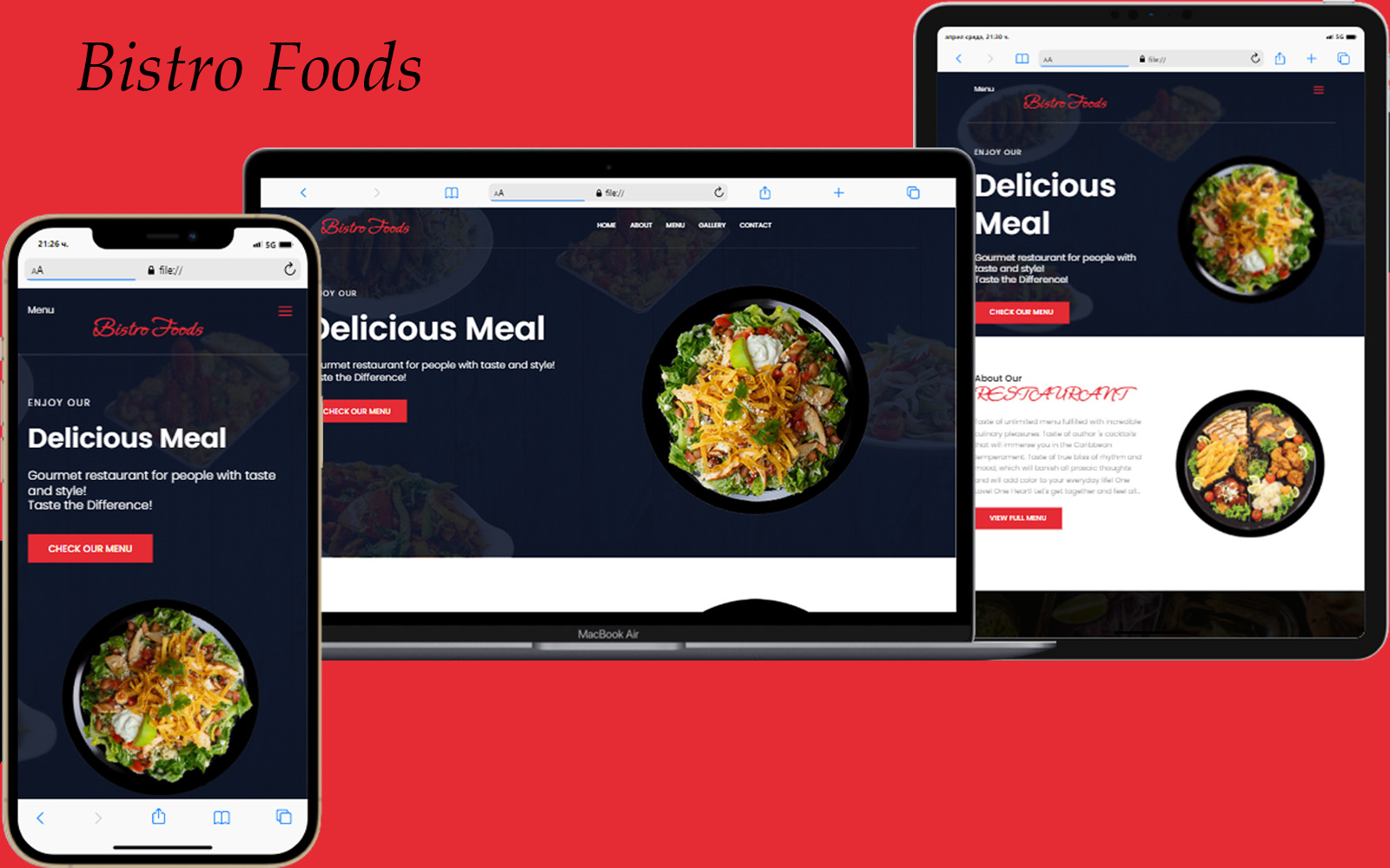 Bistro Foods - Bootstrap 5 HTML5 Website Template