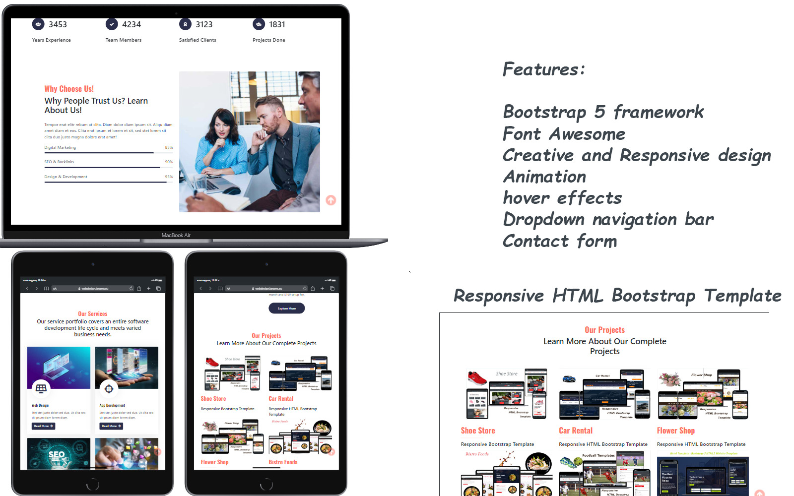 Intranet Web Design - Responsive HTML Bootstrap Template