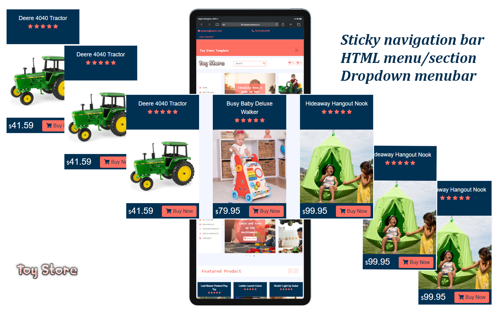 Toy Store - Bootstrap Website #243248 - TemplateMonster