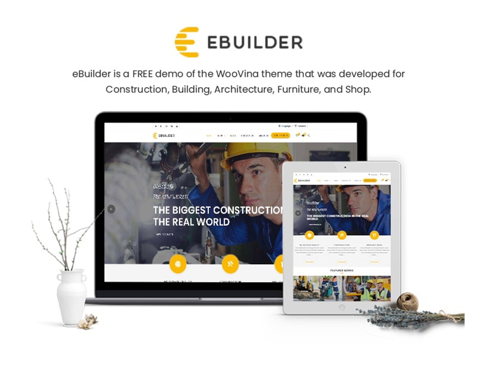 EBuilder - Construction and Builder WooCommerce Theme
