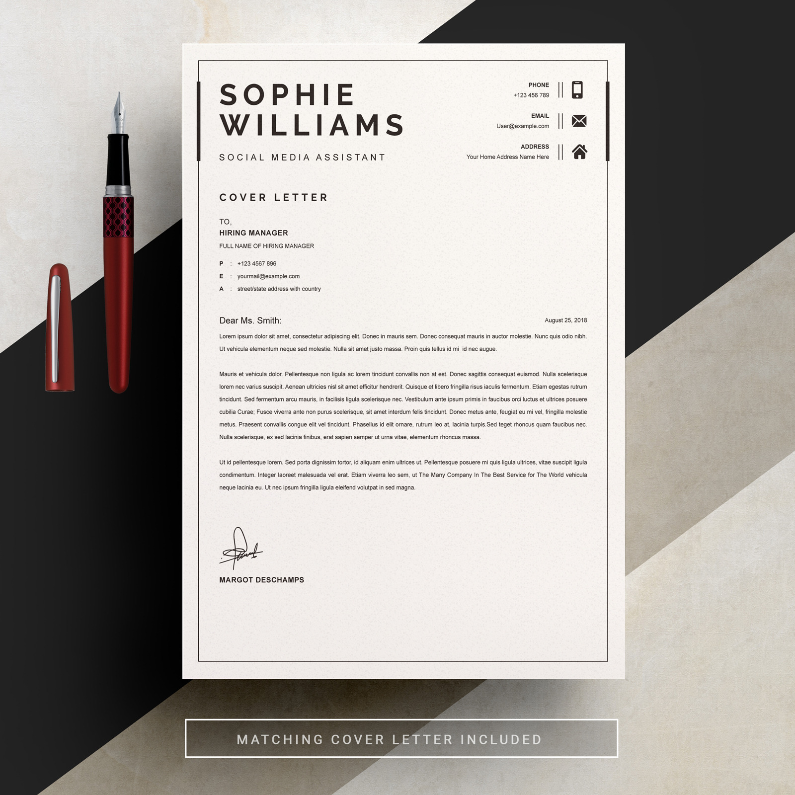 Sophie / Professional Resume #222767 - TemplateMonster