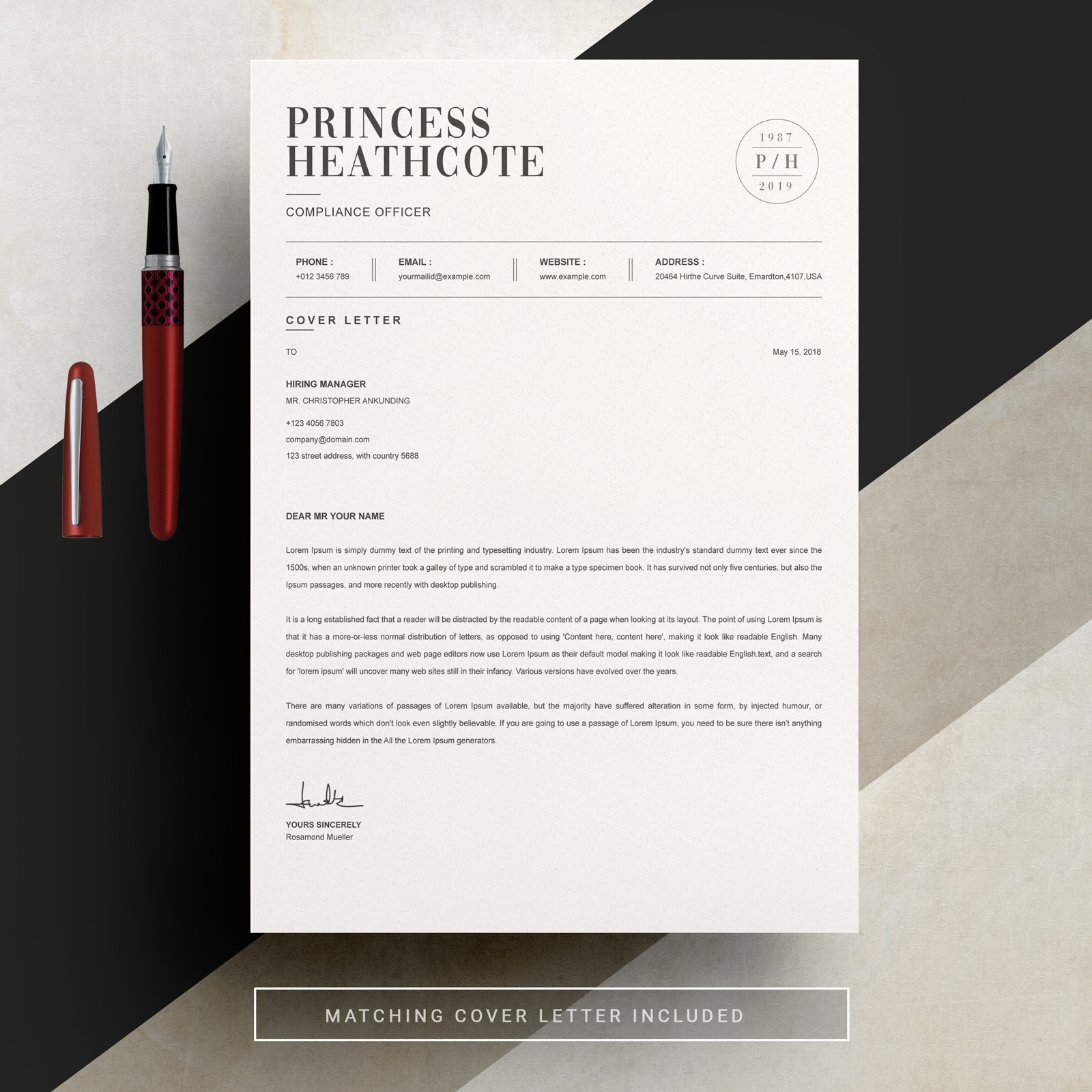 PRINCESS / CV Template #173686 - TemplateMonster
