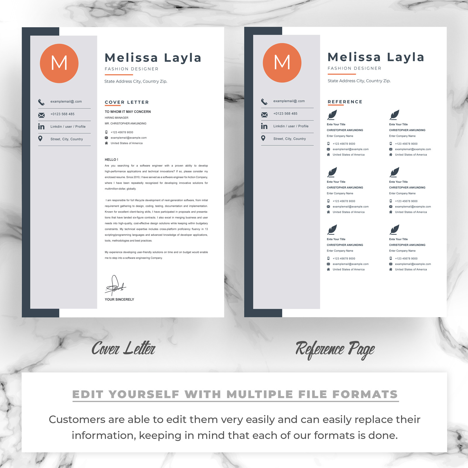Melissa Layla / CV Template #226130 - TemplateMonster