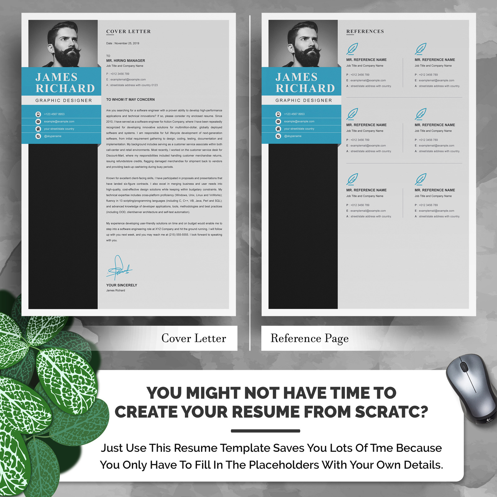 James Richard / CV Template #193242 - TemplateMonster