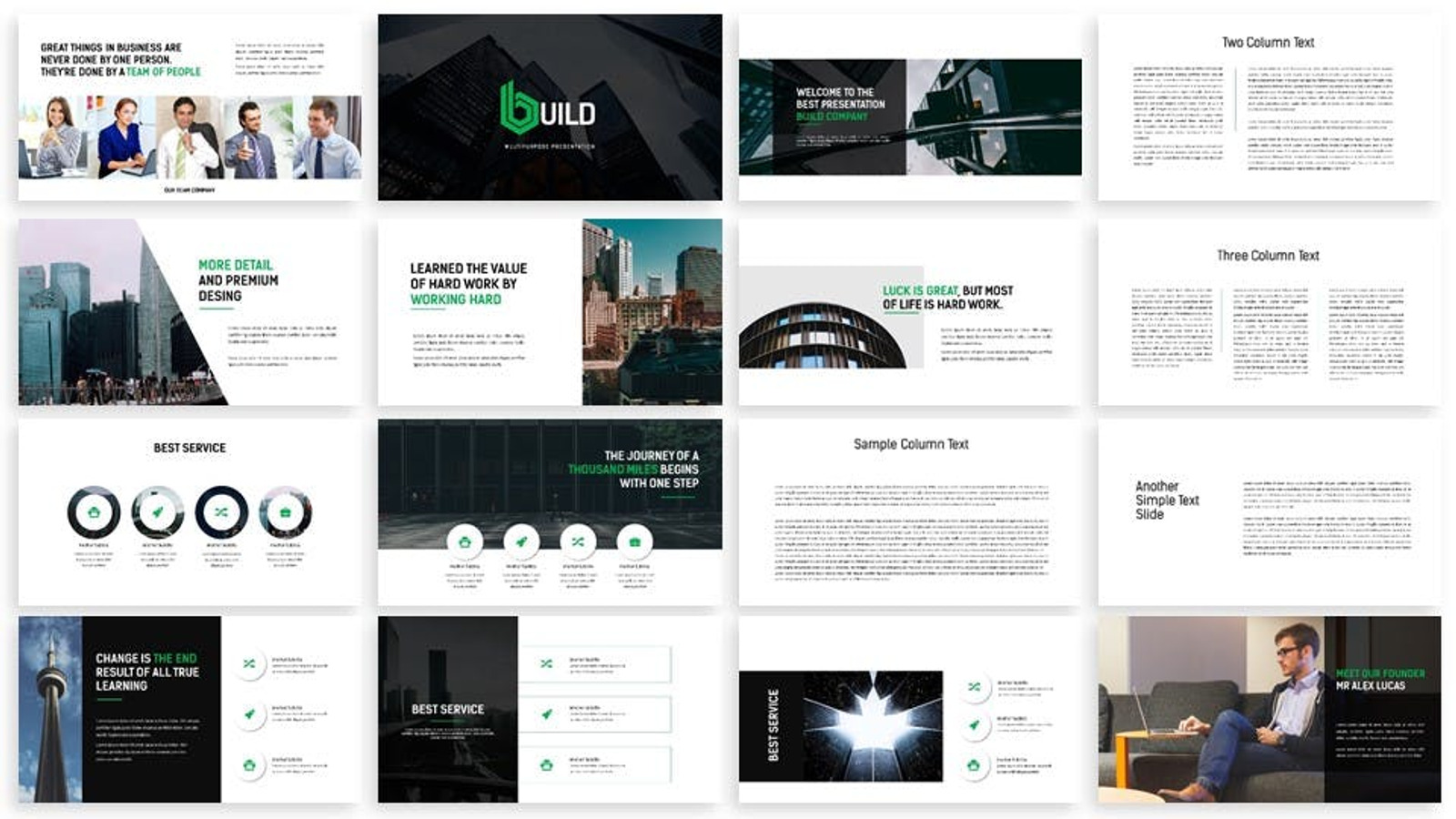 BuildPRO PowerPoint Template #190983 - TemplateMonster