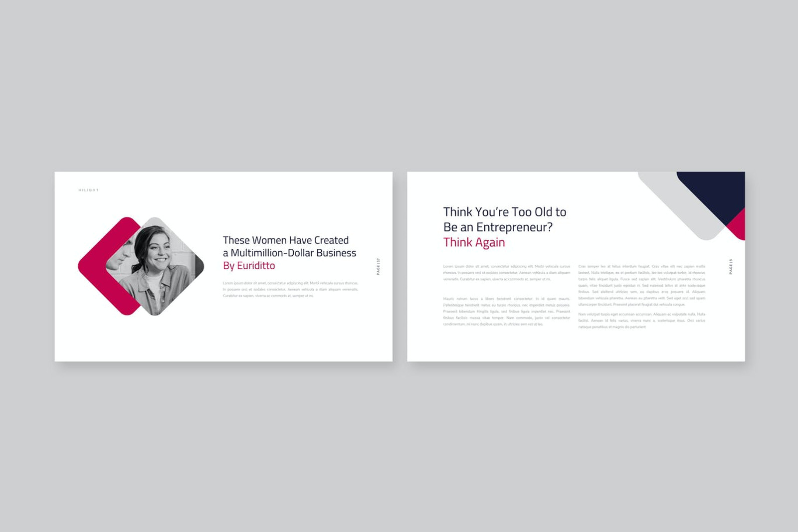 MagentaPRO Powerpoint Template #220374 - TemplateMonster