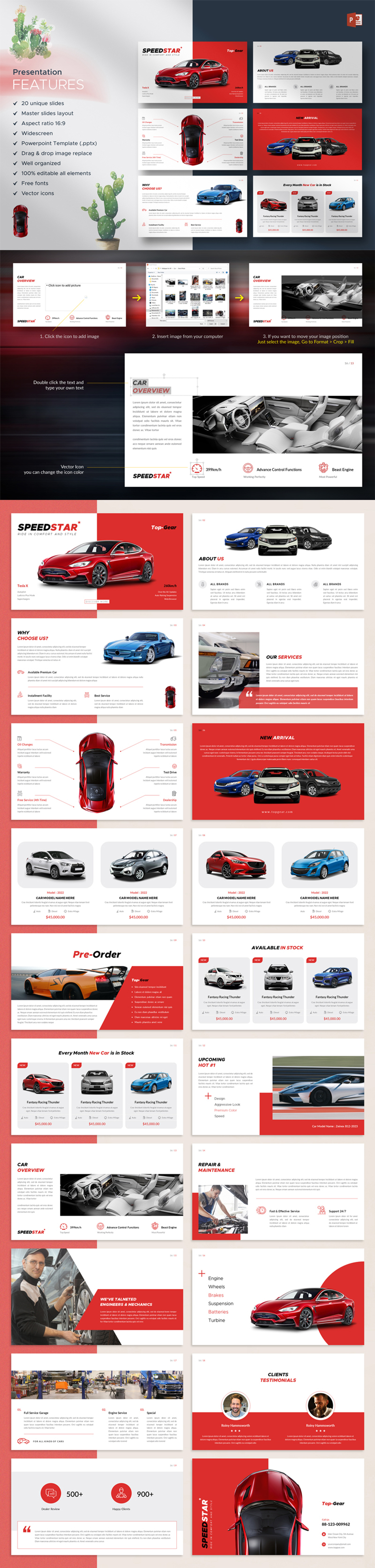 Car / Automobile PowerPoint Template - TemplateMonster