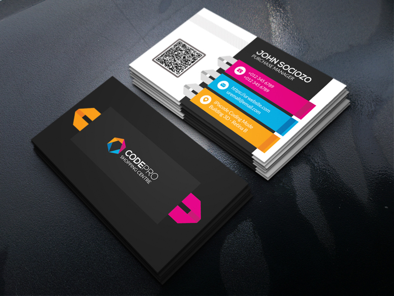 Shopping Business Card Template #243071 - TemplateMonster