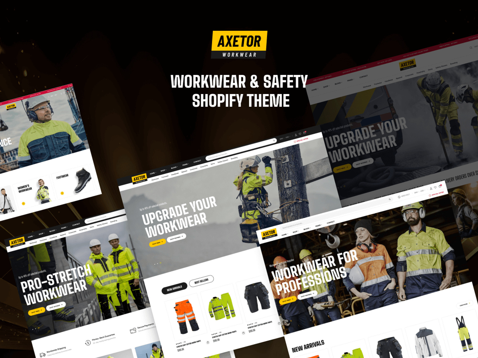 Axetor - Workwear Safety Shopify Theme - TemplateMonster