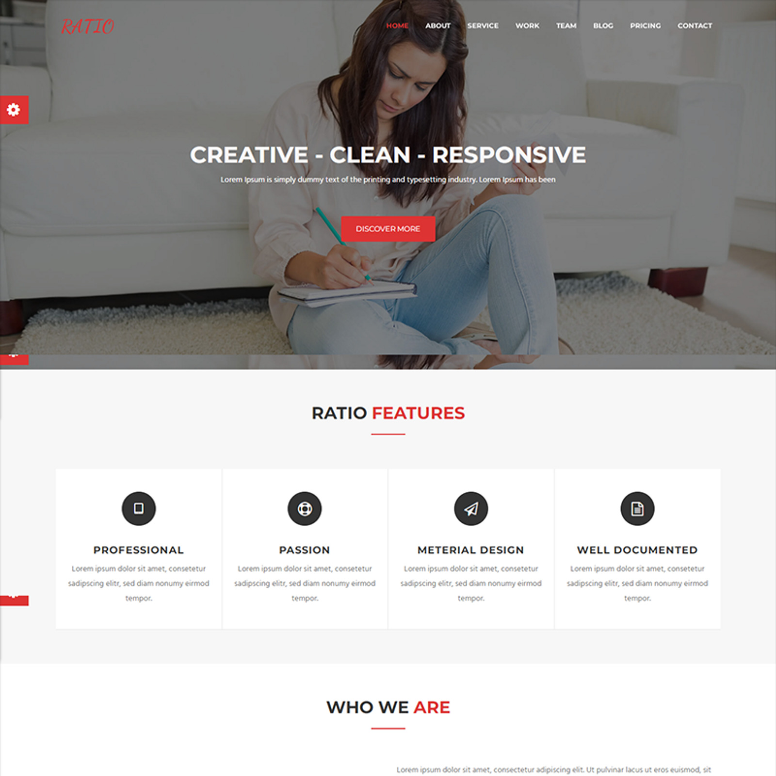 Ratio Digital Business Agency Website Template