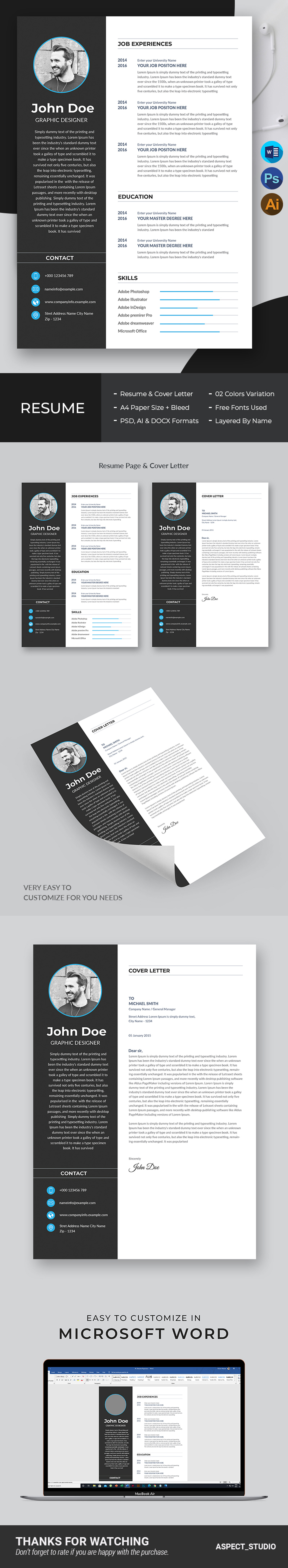 John Doe Resume/CV Template Resume Template - TemplateMonster