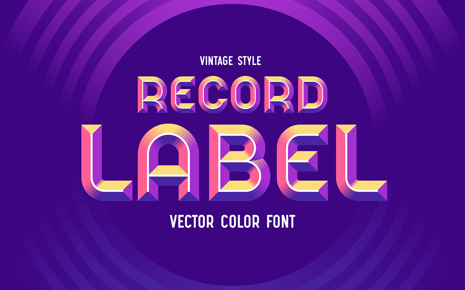 Record Label Color Vector Font 230846 TemplateMonster record-label-color-vector-font-230846-templatemonster