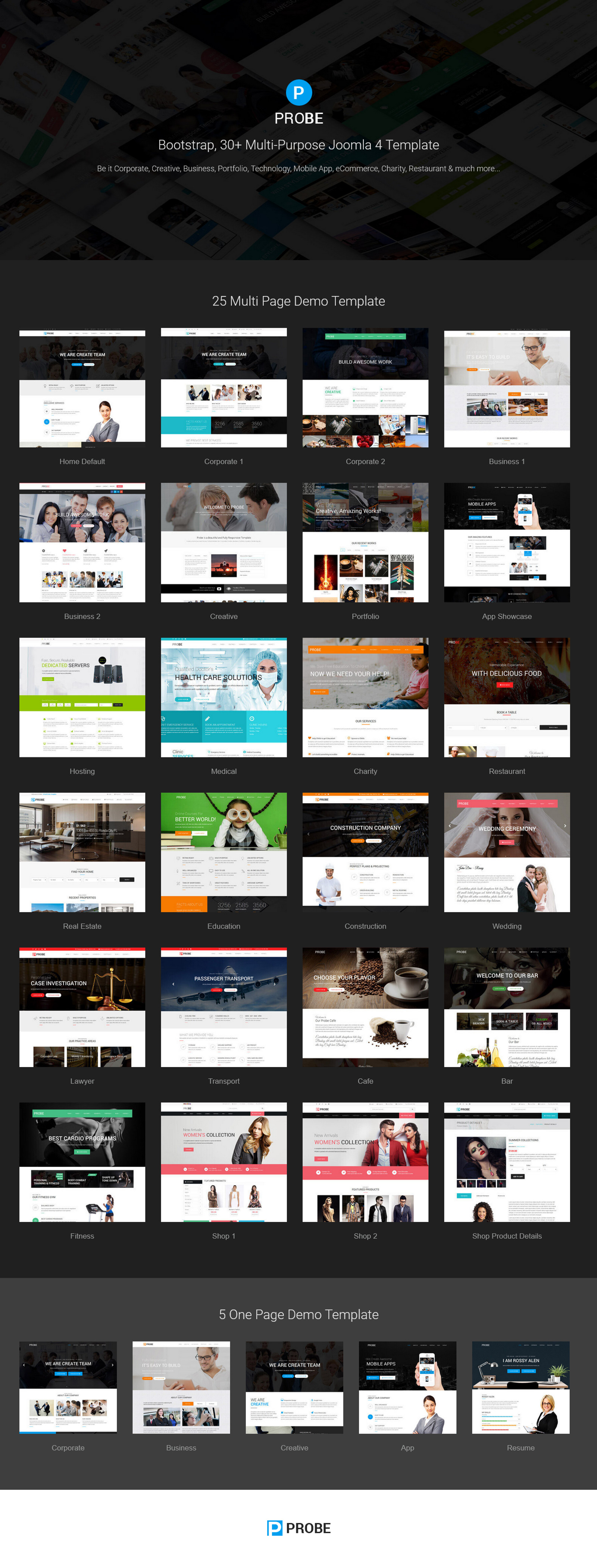 Probe - Responsive Multipurpose Joomla 5 Template