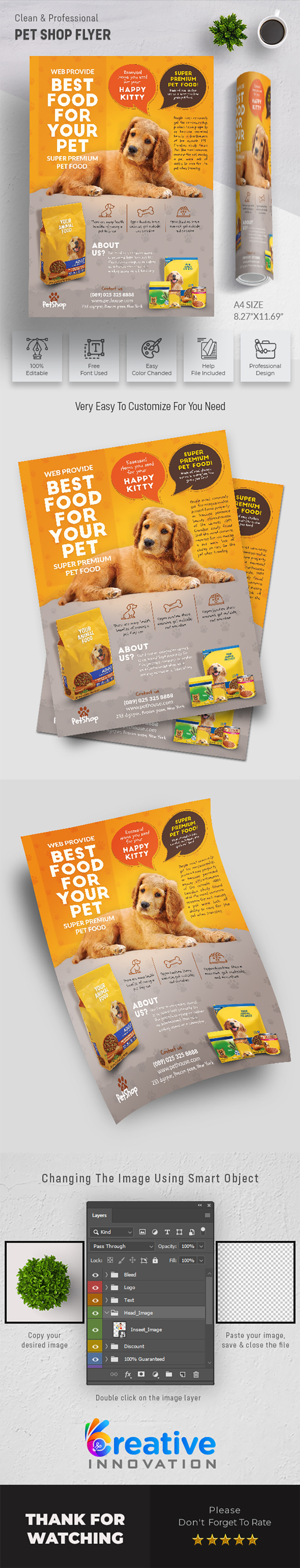 Pet Shop | Animal Shop Flyer Template - TemplateMonster