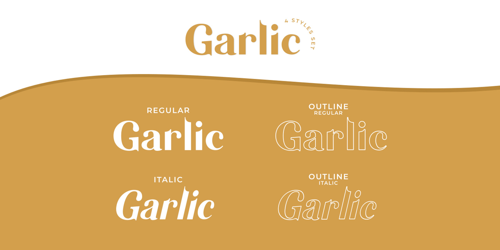 Garlic / elagant san serif font #250875 - TemplateMonster