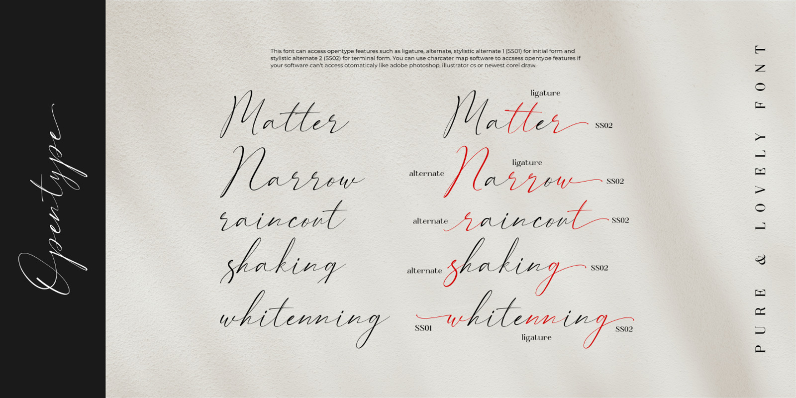 Pure & Lovely - Pretty Calligraphy - TemplateMonster