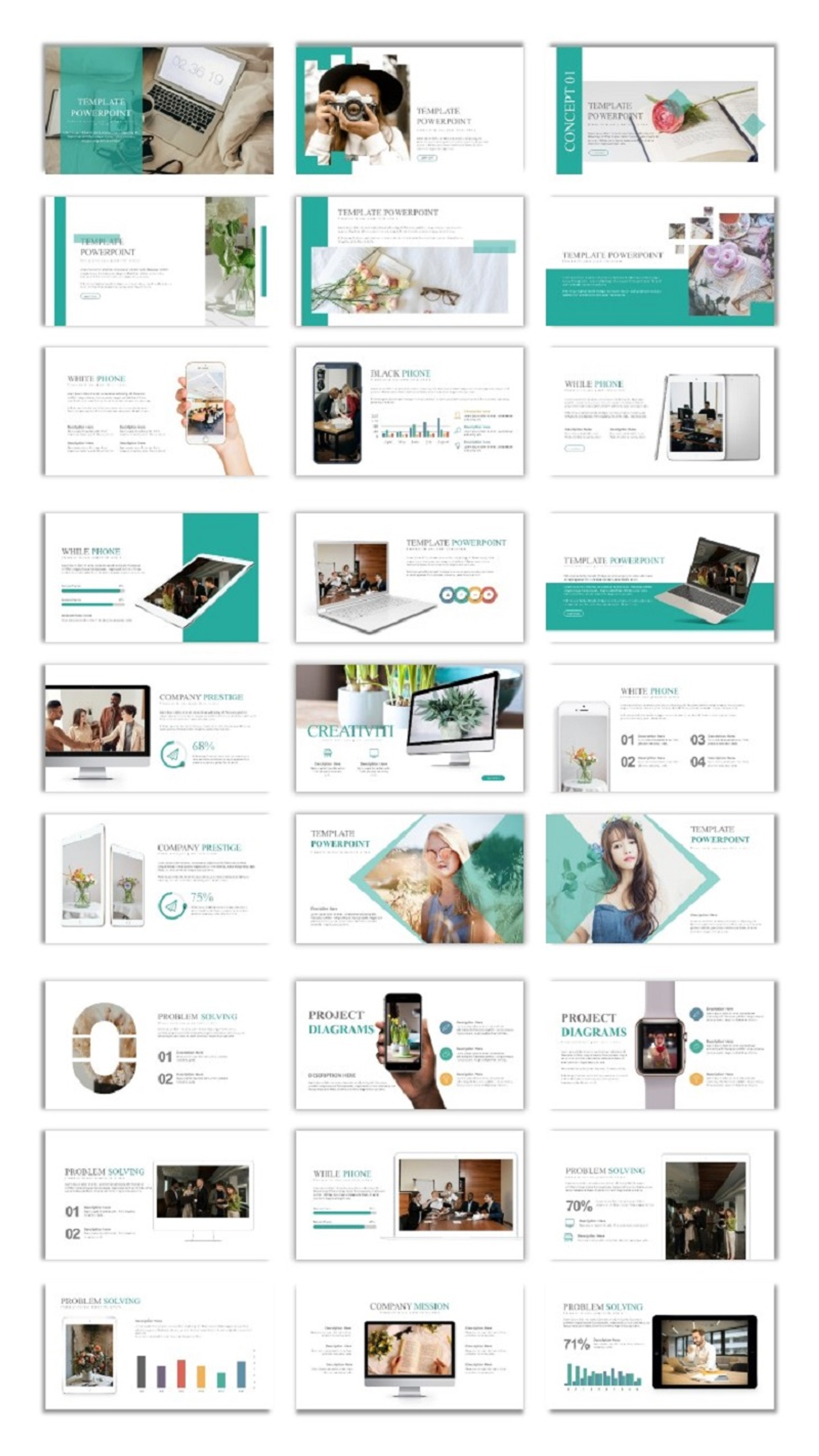 Versatile, Creative, And Modern Design Powerpoint Template