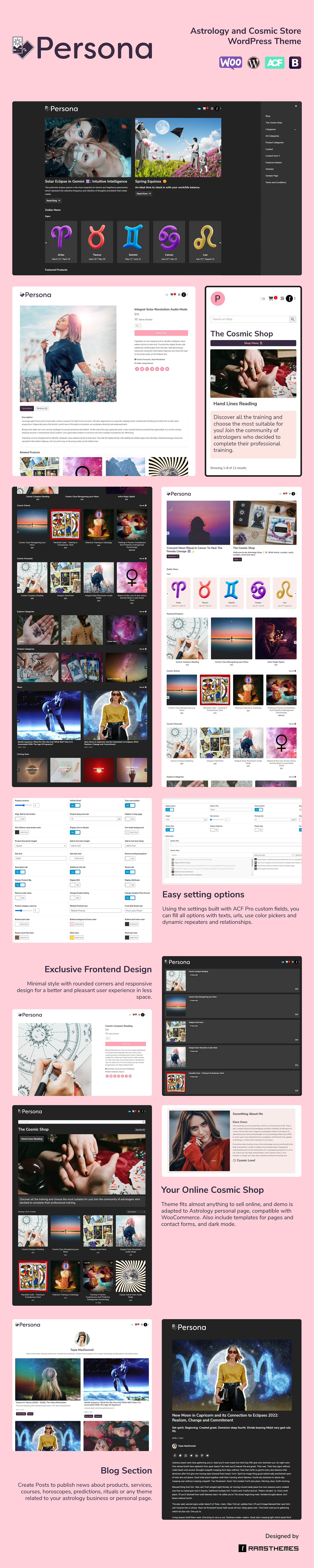 PERSONA - Astrology Influencer WordPress Theme