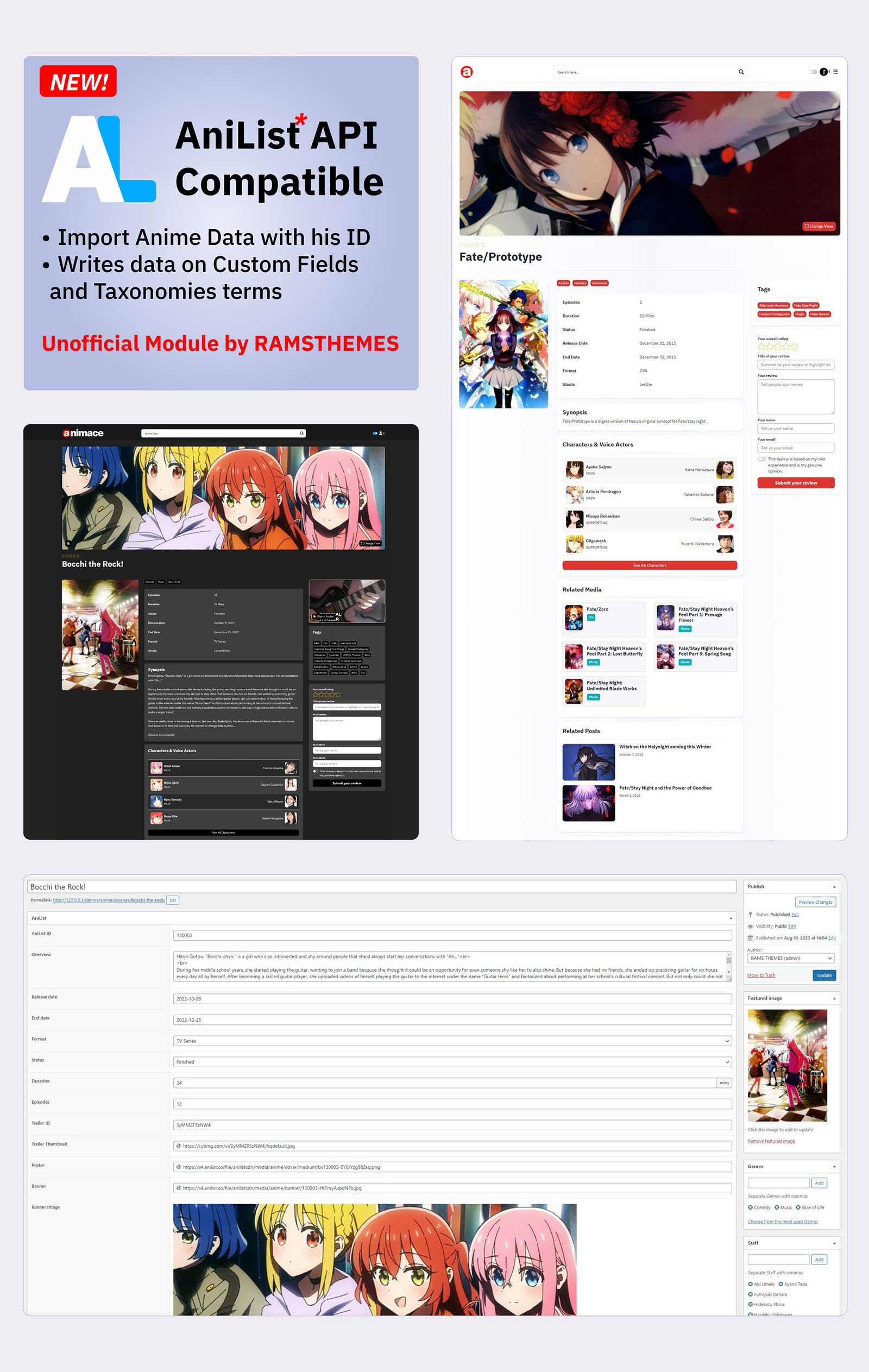ANIMACE - Anime and Manga WordPress Theme + RTL