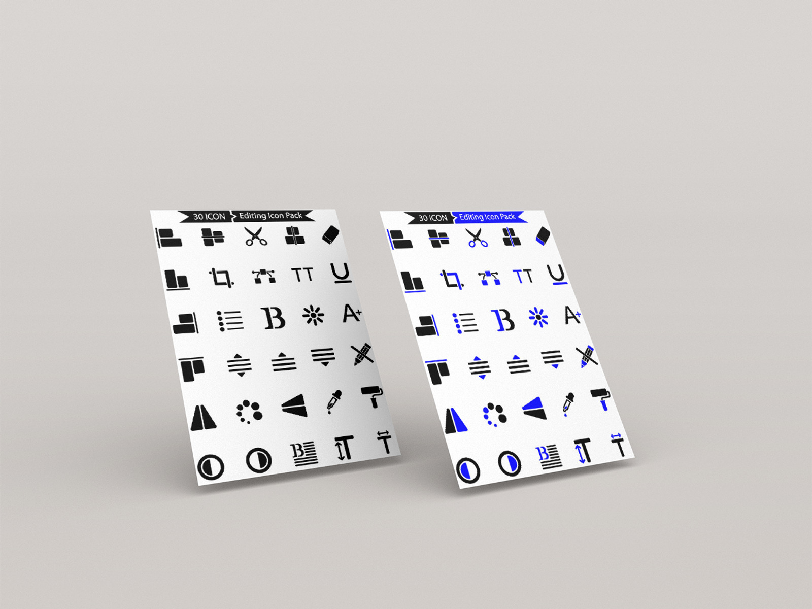 60 Premium Editing Icon Pack #269570 - TemplateMonster