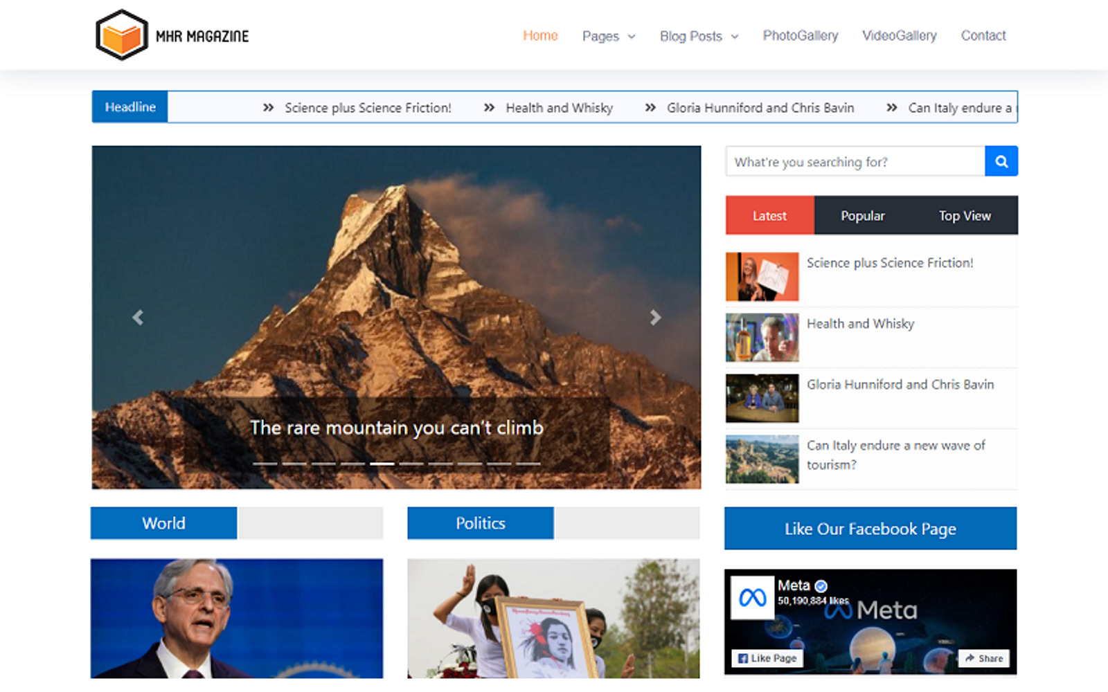 MhrMagazine - Newspaper, Blog, Journal, PhotoGallery, VideoGallery, and ...