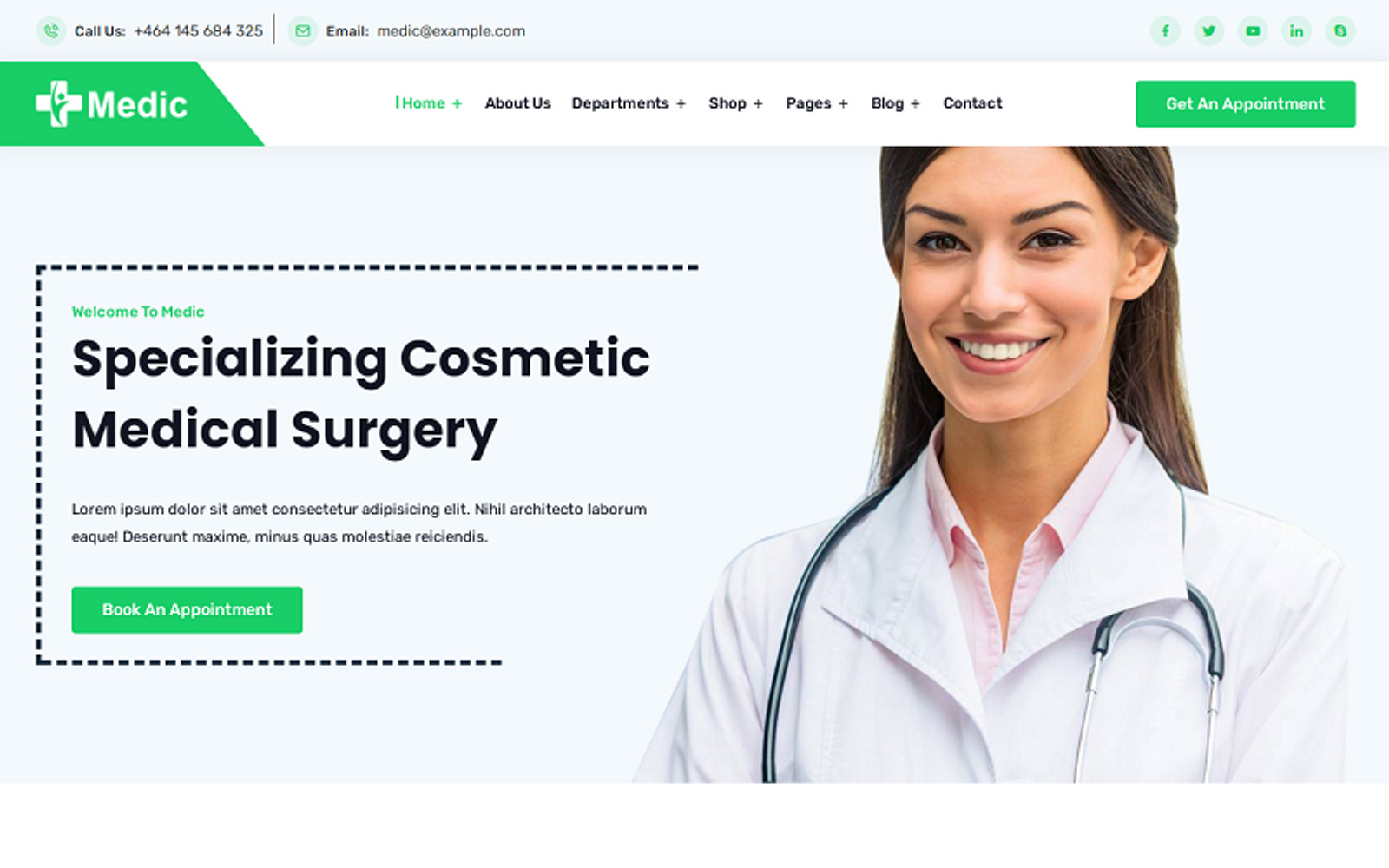 Medic - Health, Hospital and Medical Clinic Website Template
