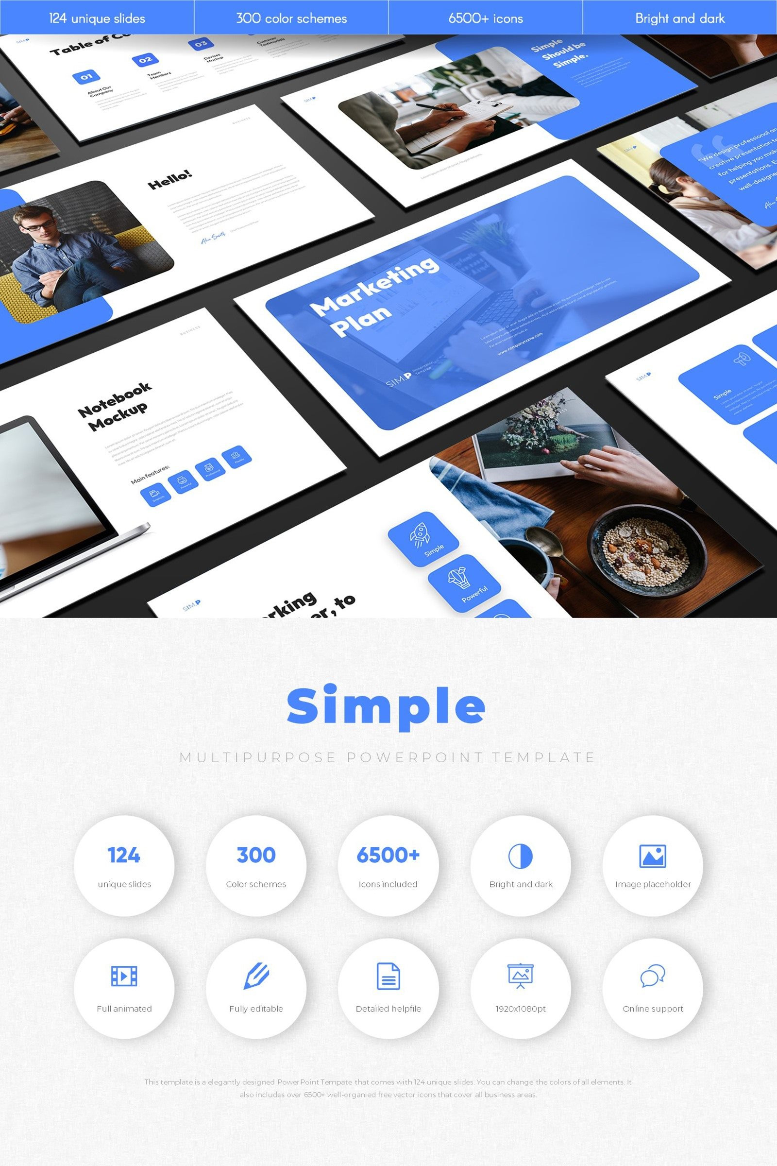 Simple PowerPoint Presentation Template - TemplateMonster