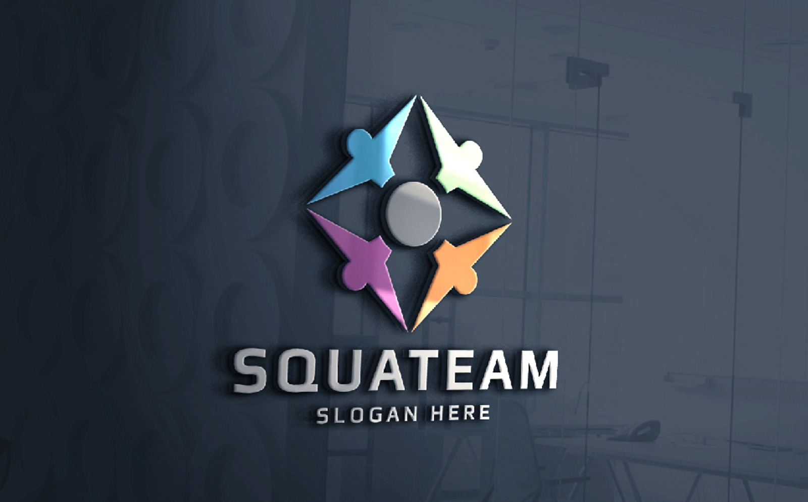 Square Team Connect Pro Logo #426068 - TemplateMonster