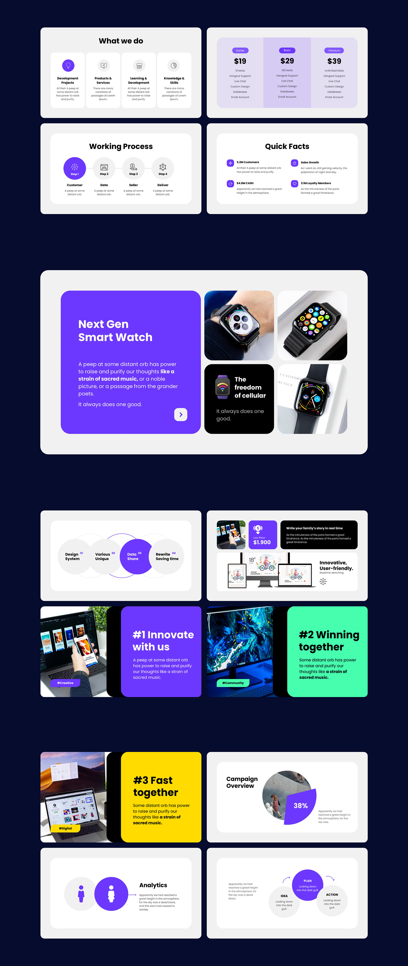 META - Unique Slides Presentation #232225 - TemplateMonster