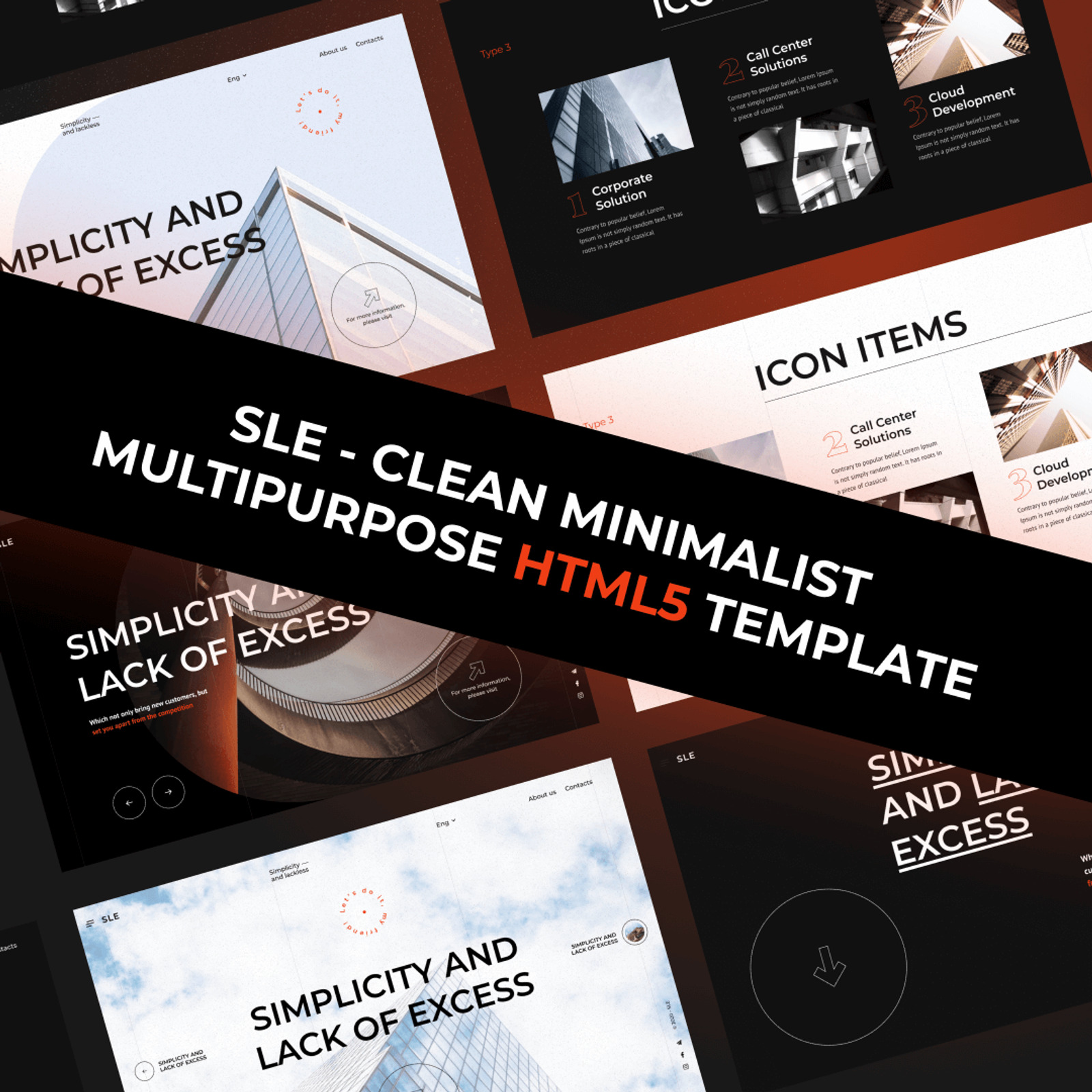 SLE - Clean Minimalist Multipurpose HTML5 Template