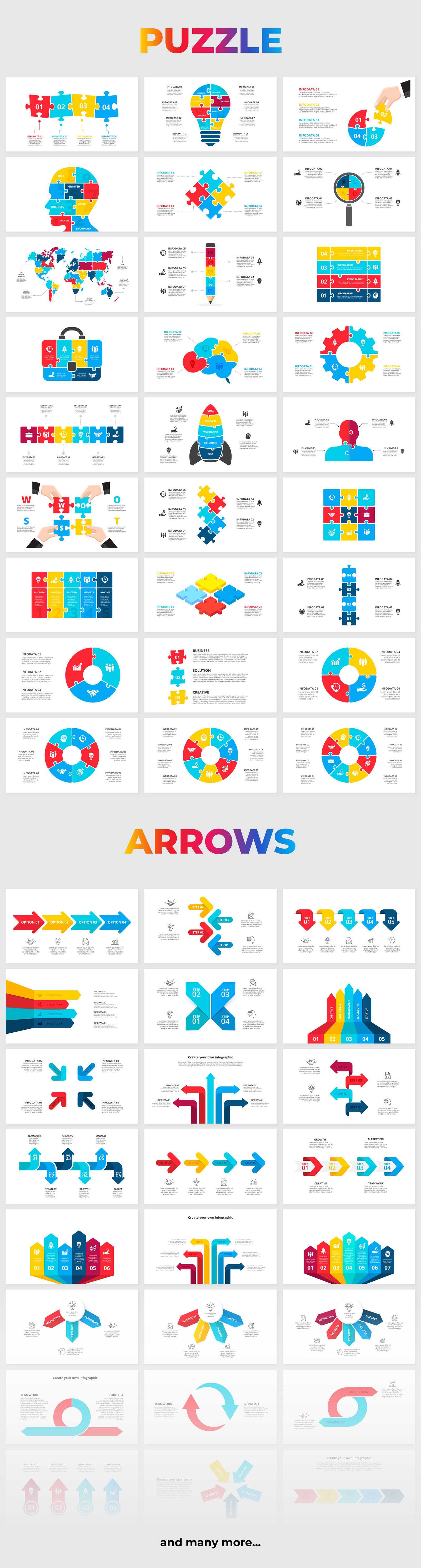 3500 Animated Infographics Bundle PowerPoint Templates