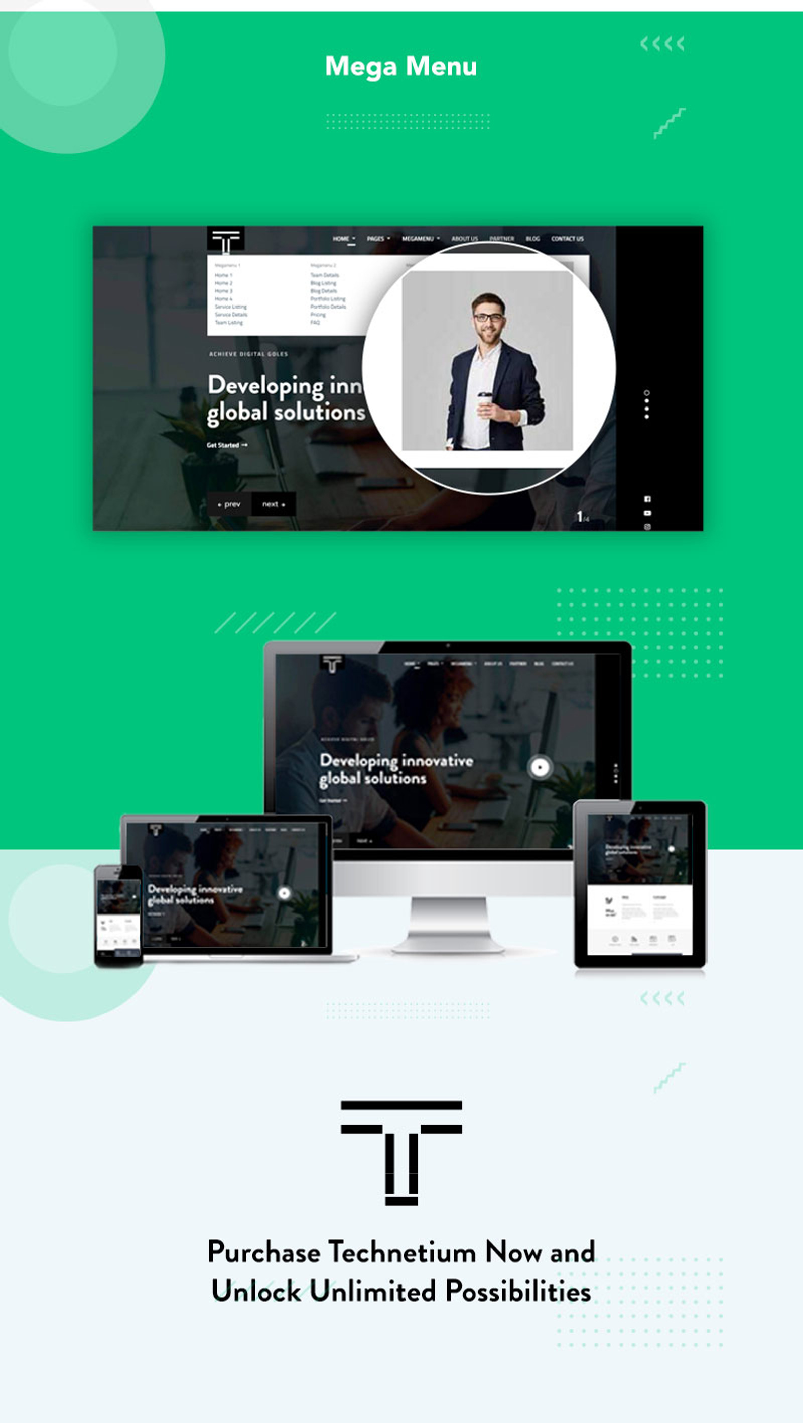 Technetium – Agency Html5, Css & Js Responsive Website Template