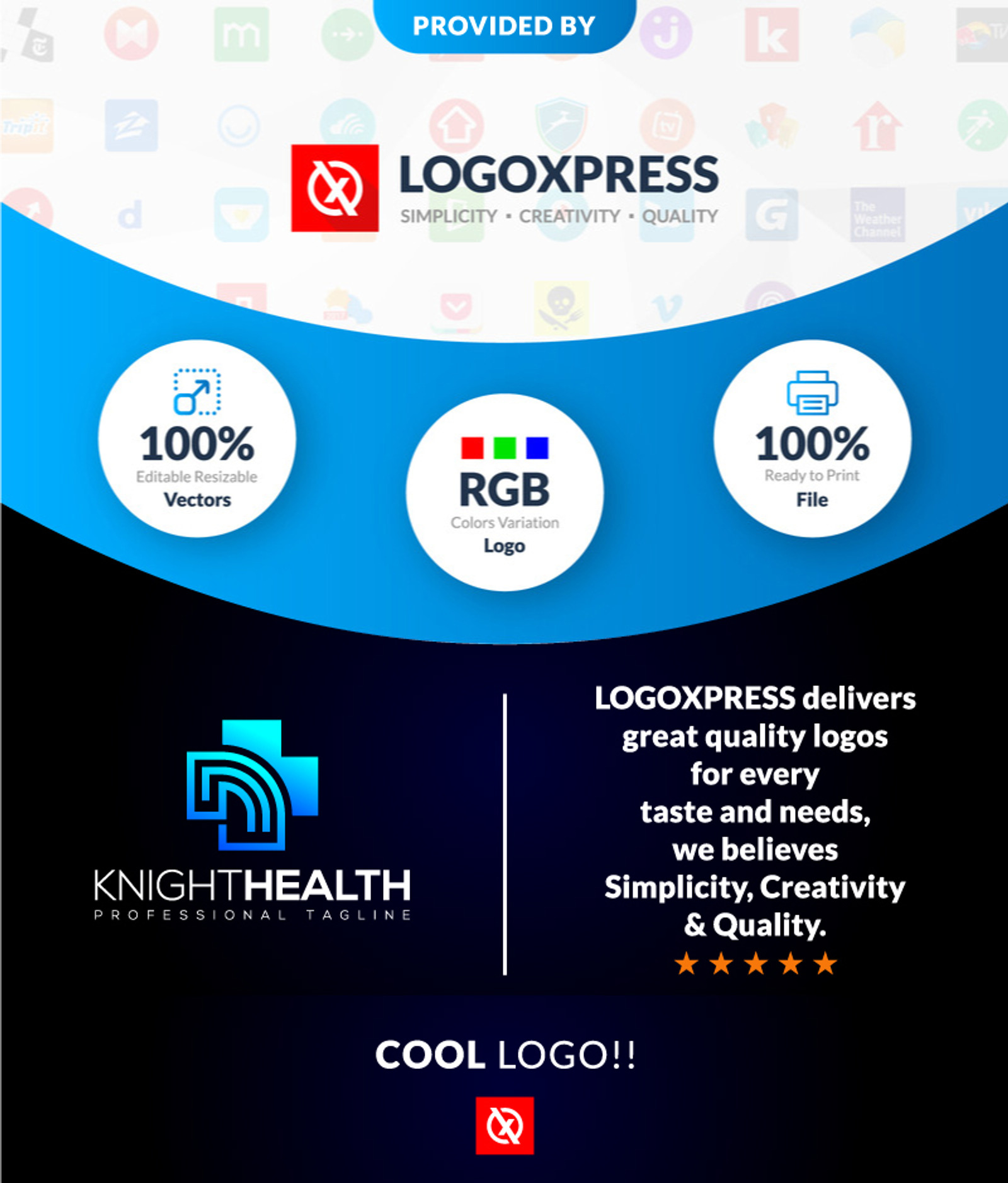Chess Knight Clinic Health Medical Logo Design
