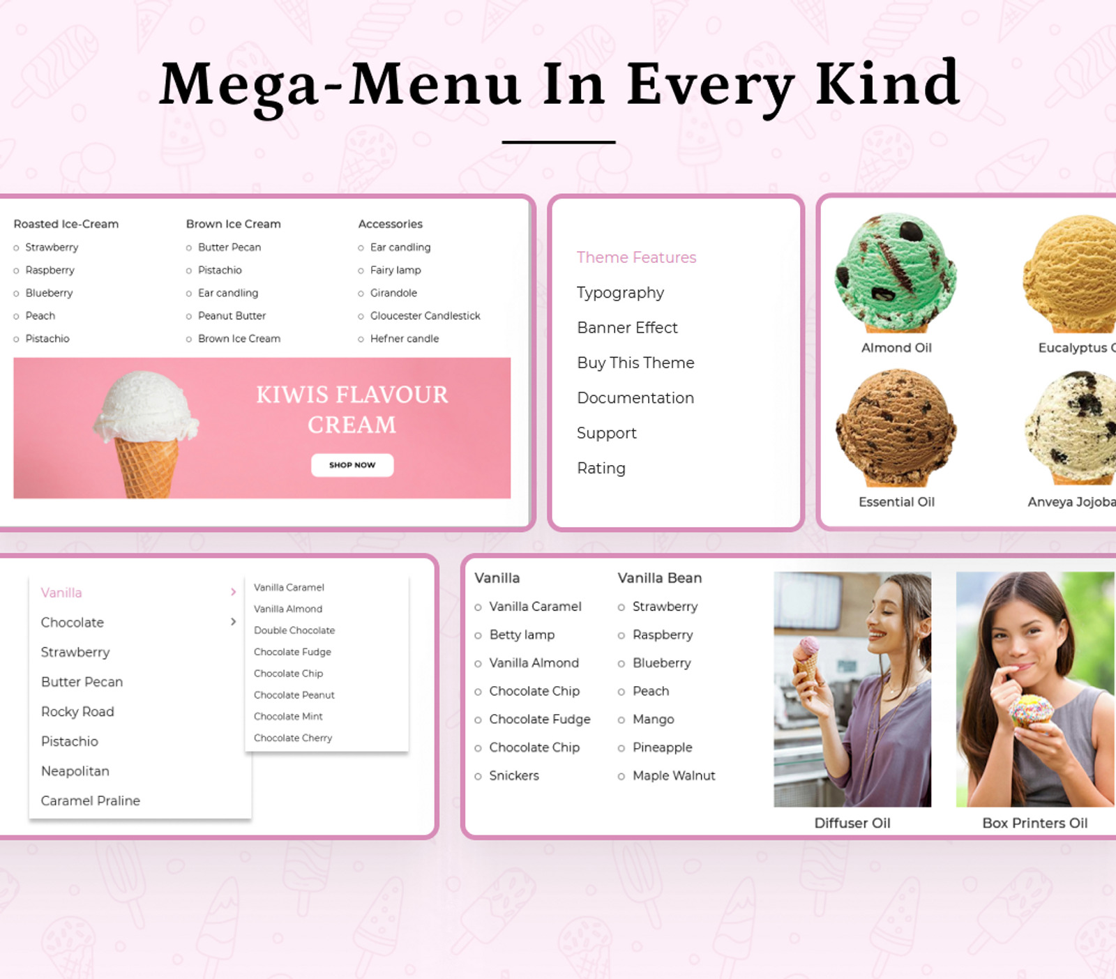 Hello Summer - Ice Cream & Sweet Con Template Store | PrestaShop 8 Theme