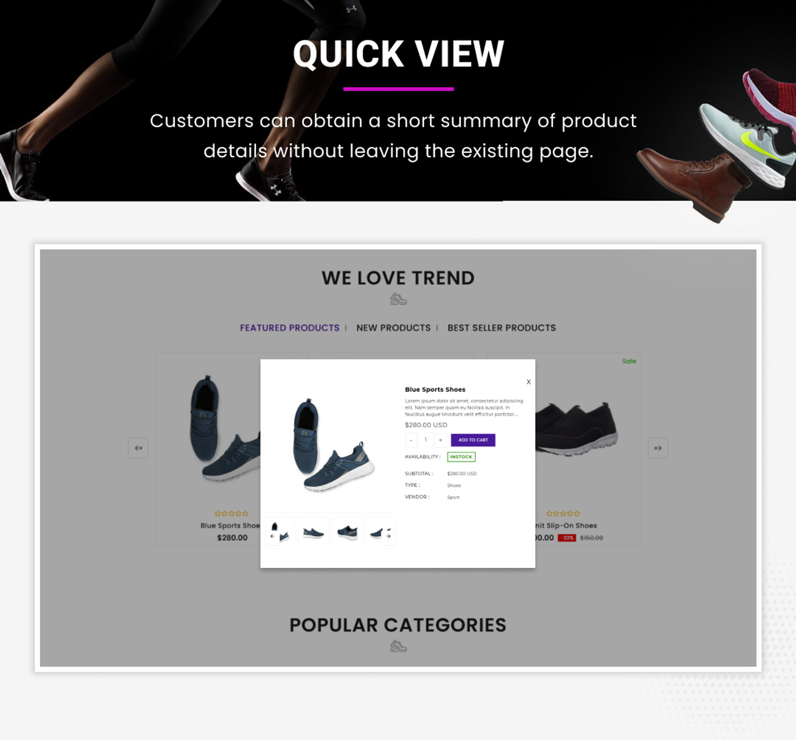 Sneakers Responsive World–Footwear Sport–Shoes Shopify 2.0 Store