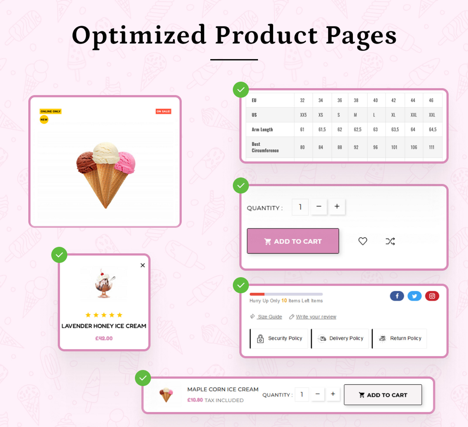 Hello Summer - Ice Cream & Sweet Con Template Store | PrestaShop 8 Theme