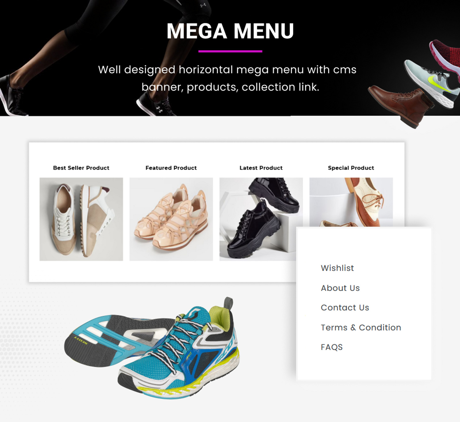 Sneakers Responsive World–Footwear Sport–Shoes Shopify 2.0 Store
